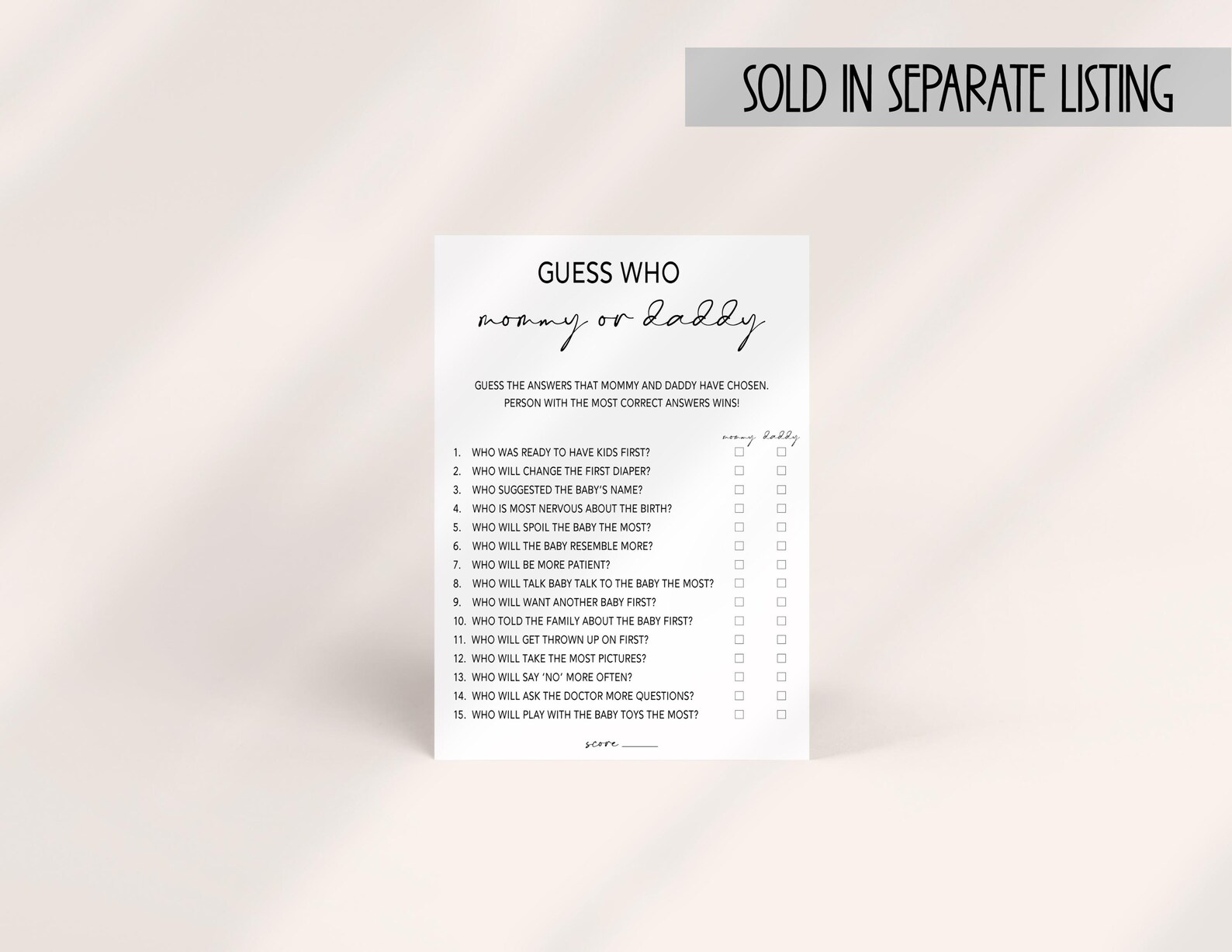 Pregnancy Candy Match Game Instant Download With Answer Key Baby Shower ...