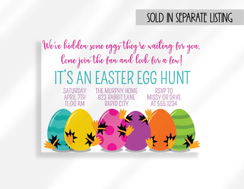 Editable Easter Gender Reveal Invitation for Instant Digital Download ...