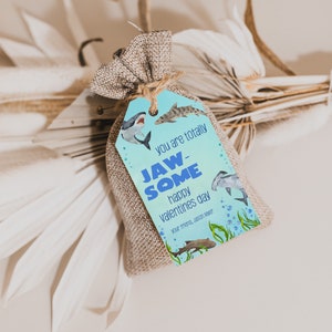 Shark Valentines Exchange for School Editable, Jawsome Valentines Day ...