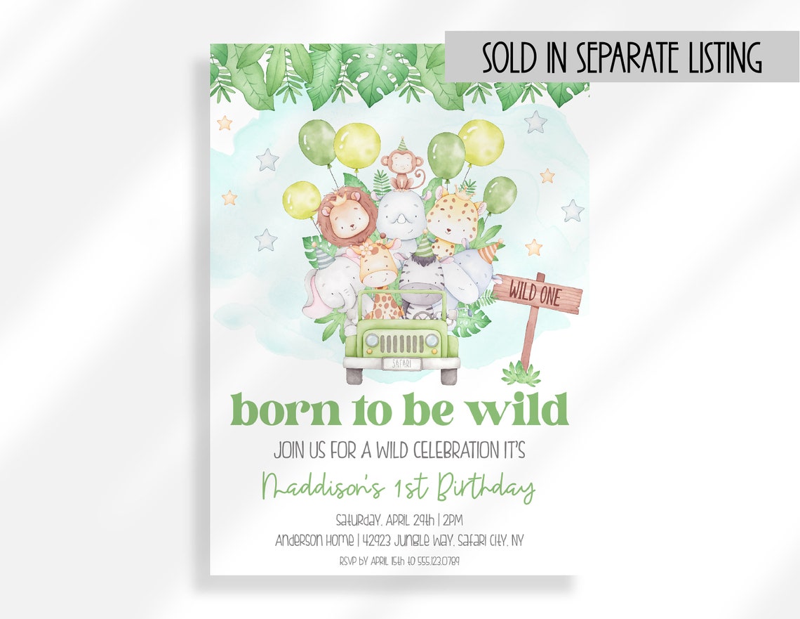 Editable Jungle Safari Birthday Party Food Labels | Safari Theme Party ...