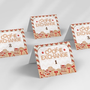 Editable Gingerbread Food Labels for Holiday Cookie Exchange ...