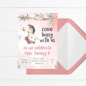 Editable Come Hang Out Birthday Invitation for Instant Digital Download ...