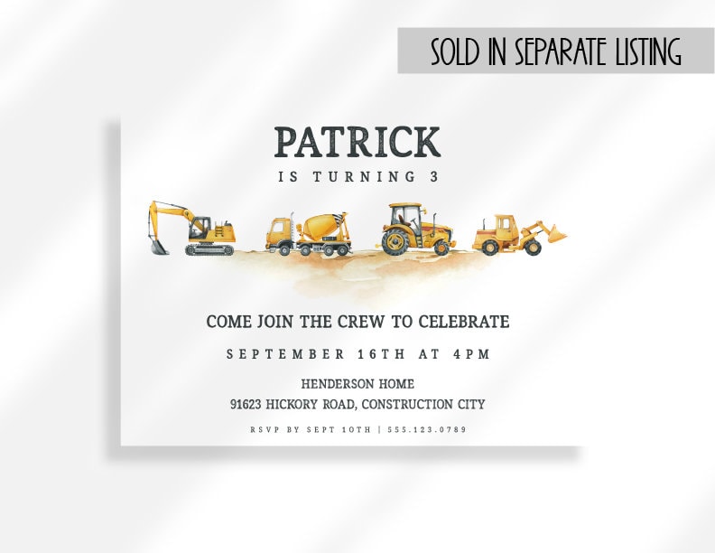 Editable Stop the Traffic Close the Road Birthday Invitation for ...