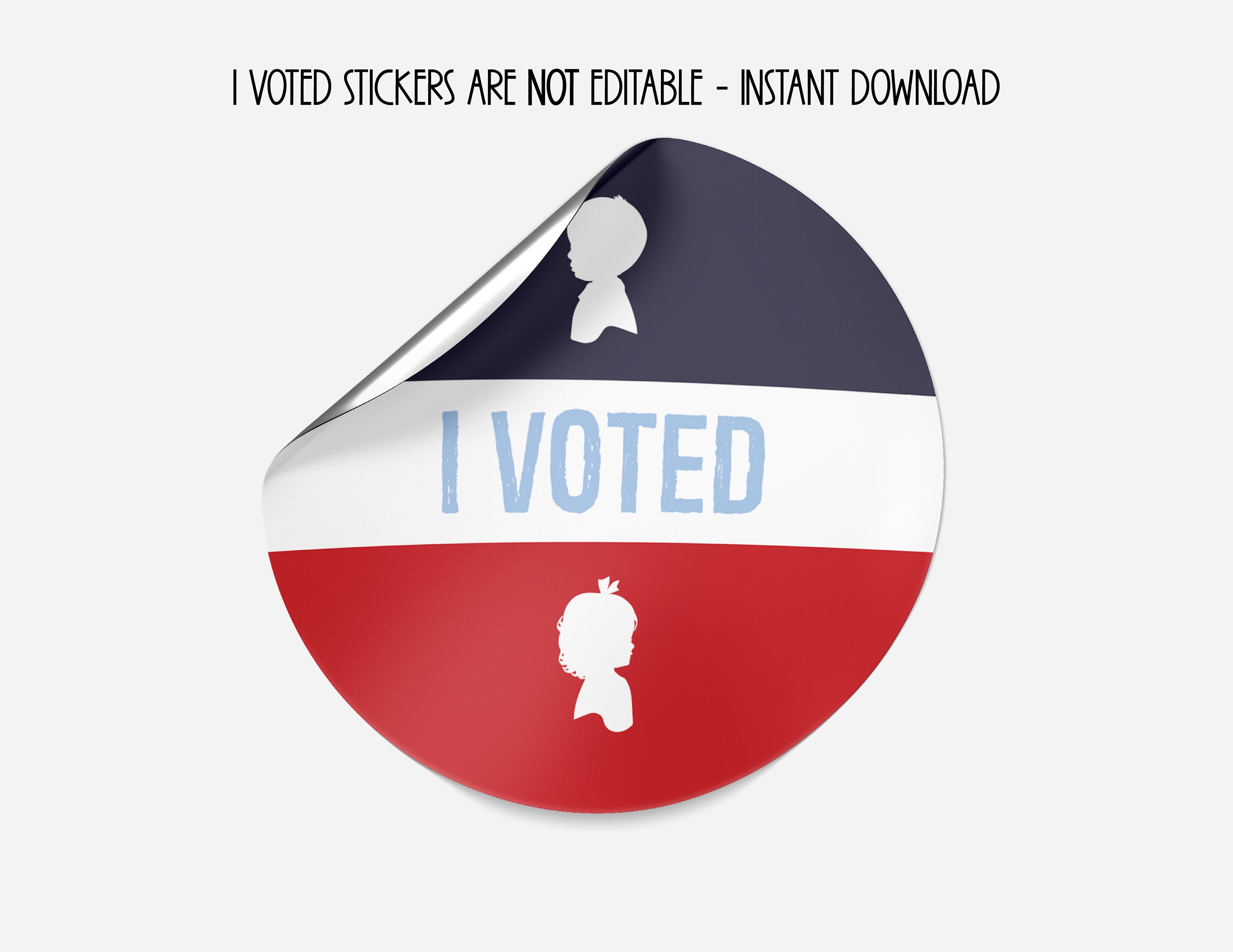 Voting Gender Reveal Invitation Printable | Red and Blue Voting ...