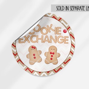 Editable Gingerbread Food Labels for Holiday Cookie Exchange ...
