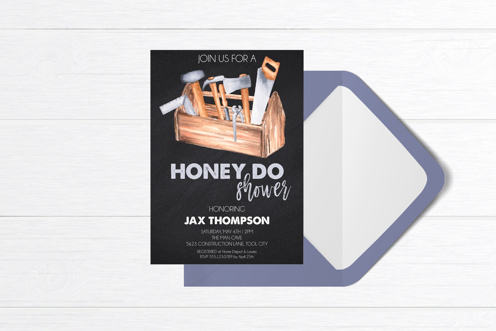 Editable Honey Do Shower Invitation | Groom Shower Invitation | Man ...