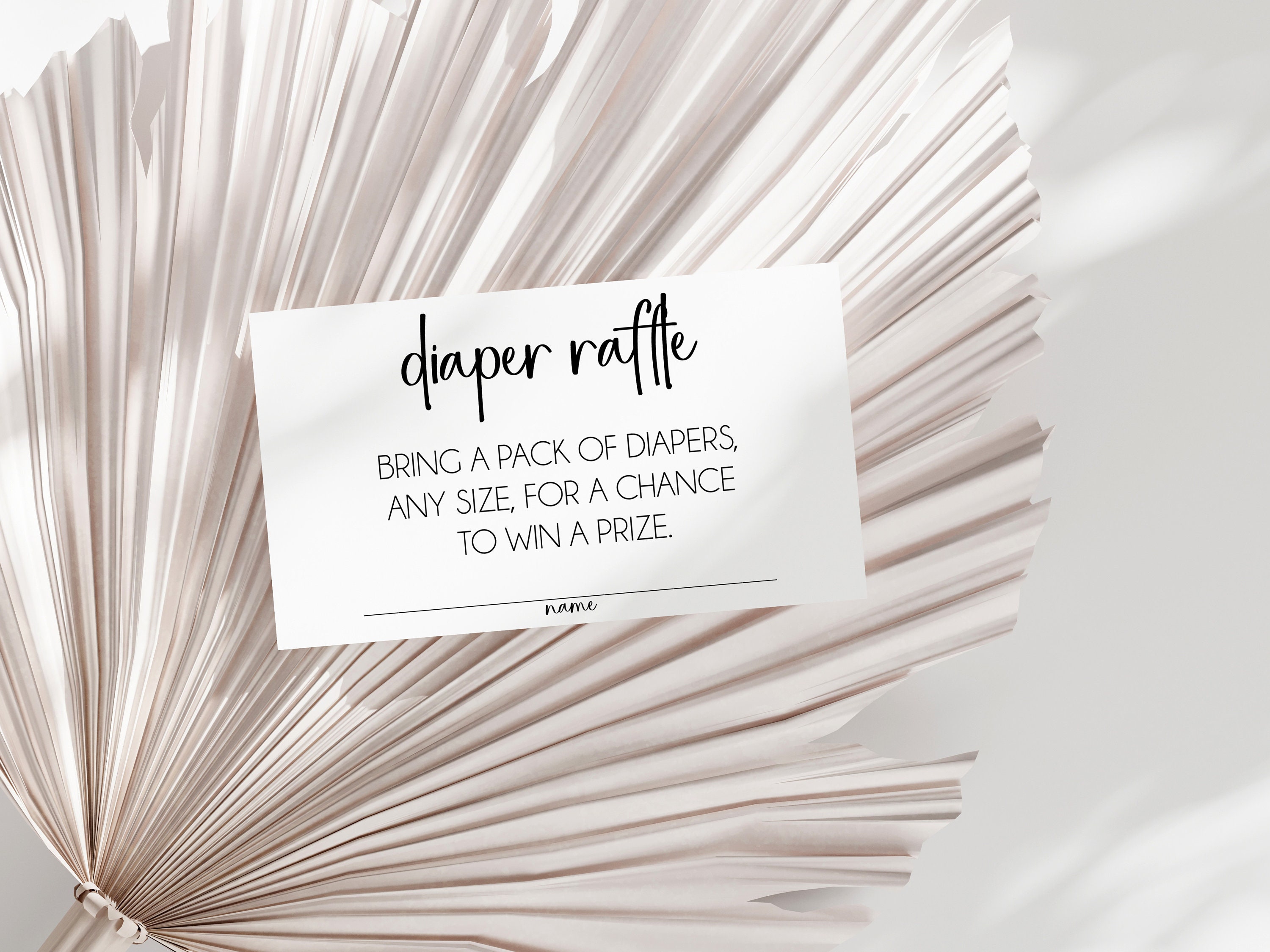 Diaper Raffle Tickets Printable Instant Download Baby Shower Diaper ...