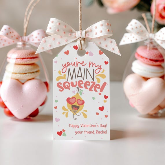 Valentines Gift Tags Valentine Gift Tags For Kids, Printable Valentine ...