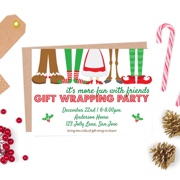 Wrapping Party Invitation - Etsy