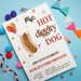 Editable Hot Dog Birthday Invitation Template | Retro Hot Dog Party ...