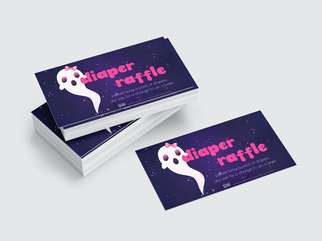 Editable Halloween Diaper Raffle Tickets | Baby Shower Game Bring A ...