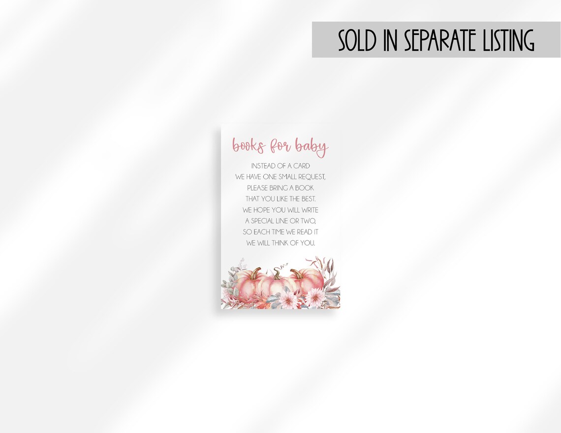 Editable Pink Fall Pumpkin Diaper Raffle Tickets Printable Baby Shower ...