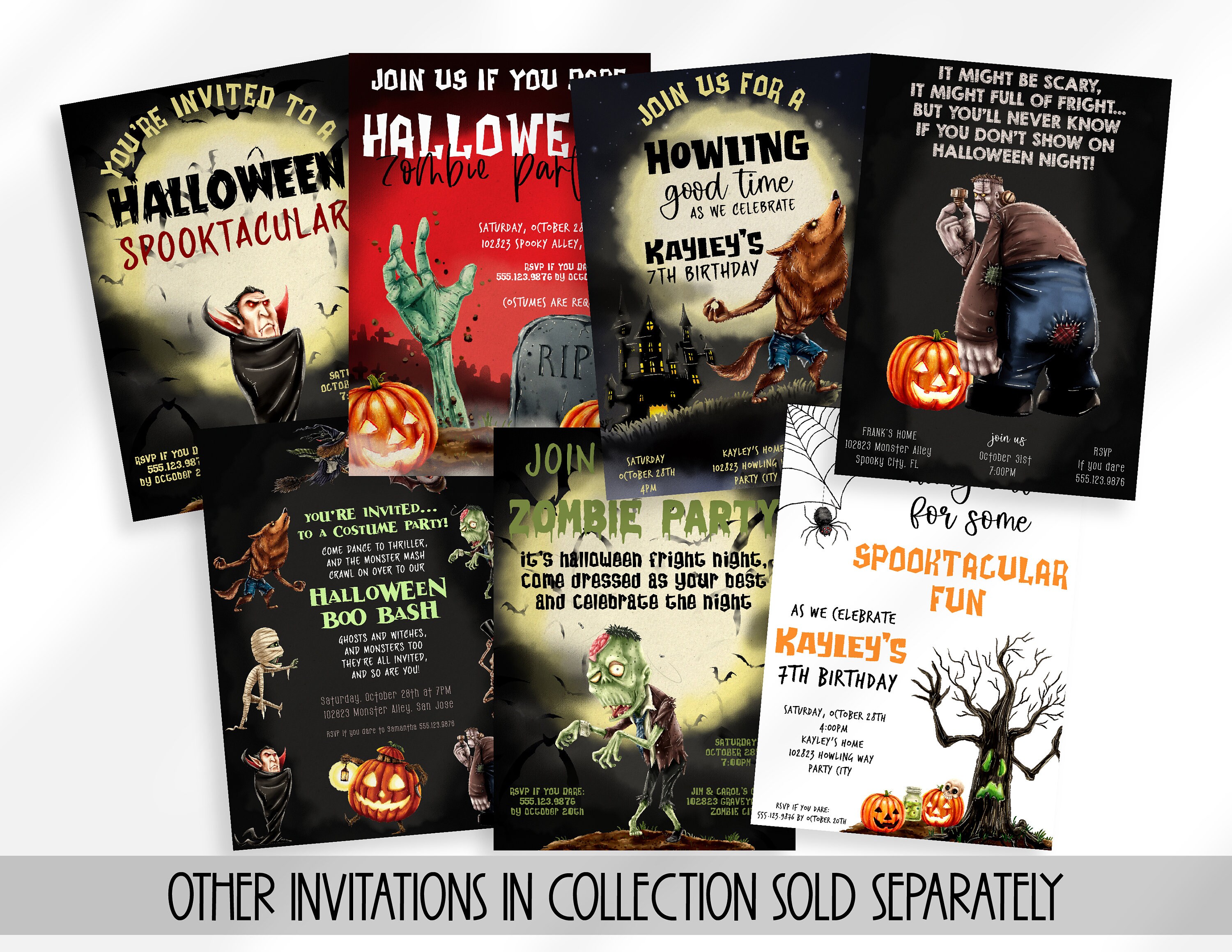 Editable Halloween Party Invitation Instant Download - Etsy