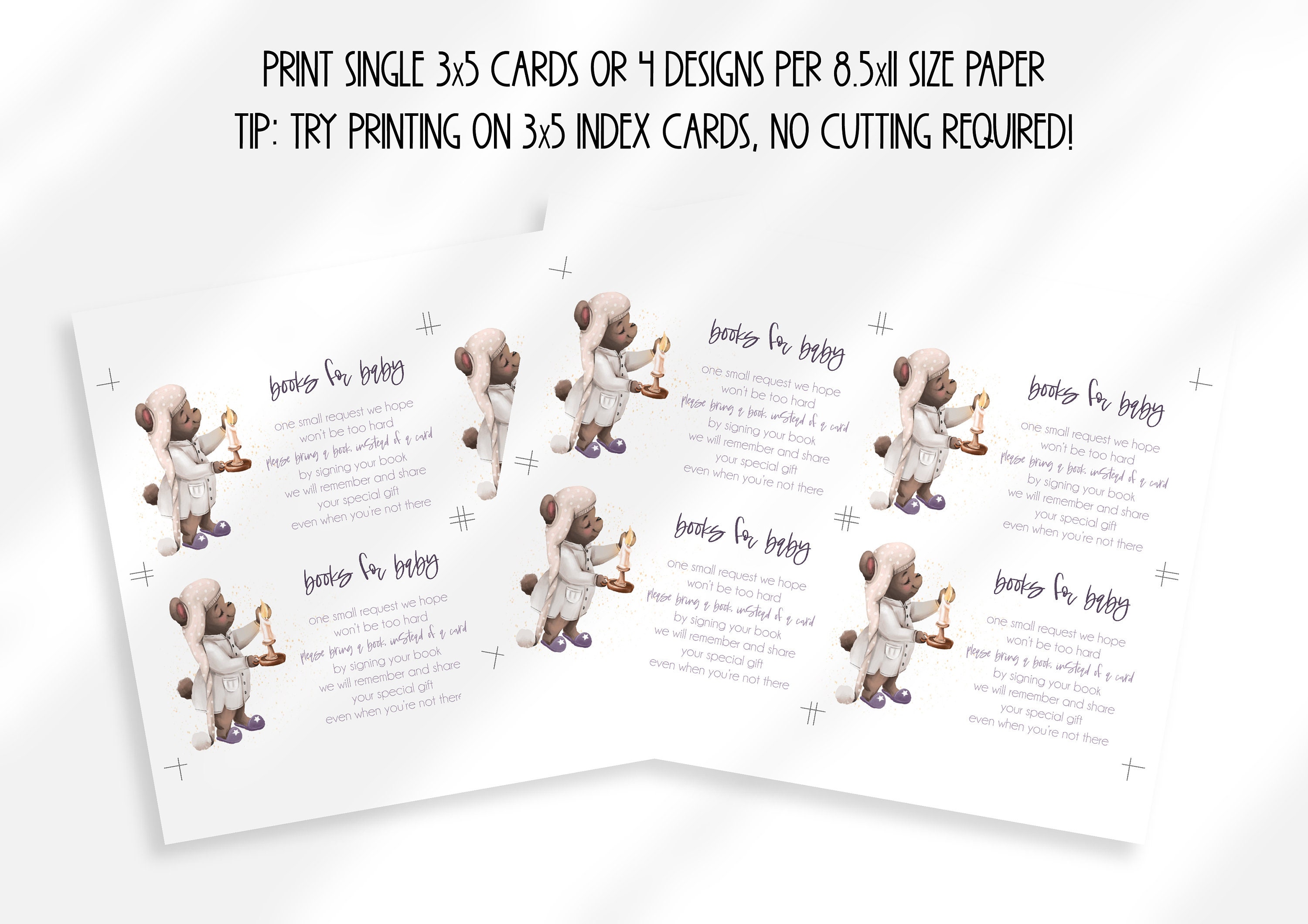 Editable Bear Books for Baby Insert Digital Download | Request Books ...