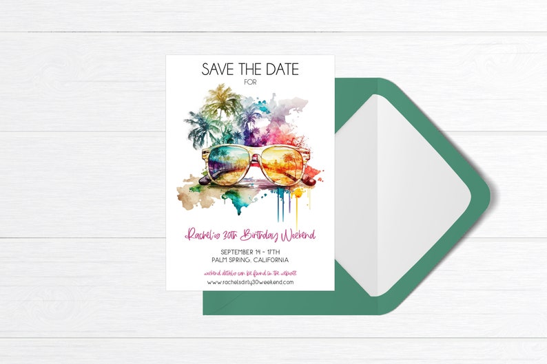 Editable Destination Birthday Invitation Girls Retreat - Etsy