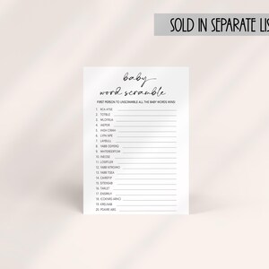 Nursery Rhyme Quiz Baby Shower Game Instant Download Nursery Rhyme Game ...