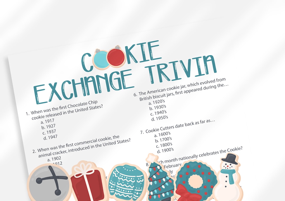Cookie Trivia Game | Holiday Cookie Quiz | Christmas Cookie | Christmas ...