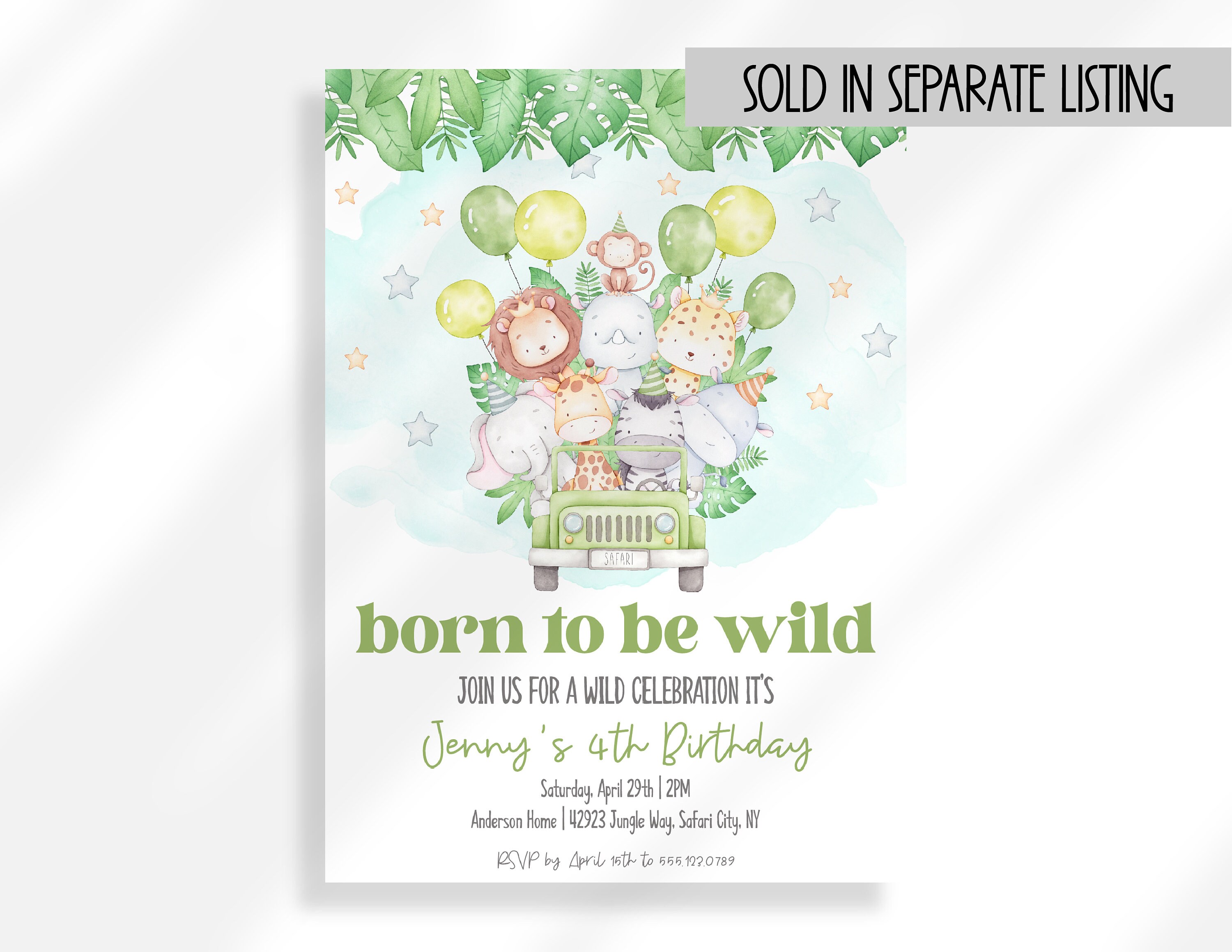 Editable Jungle Safari Birthday Party Food Labels | Safari Theme Party ...