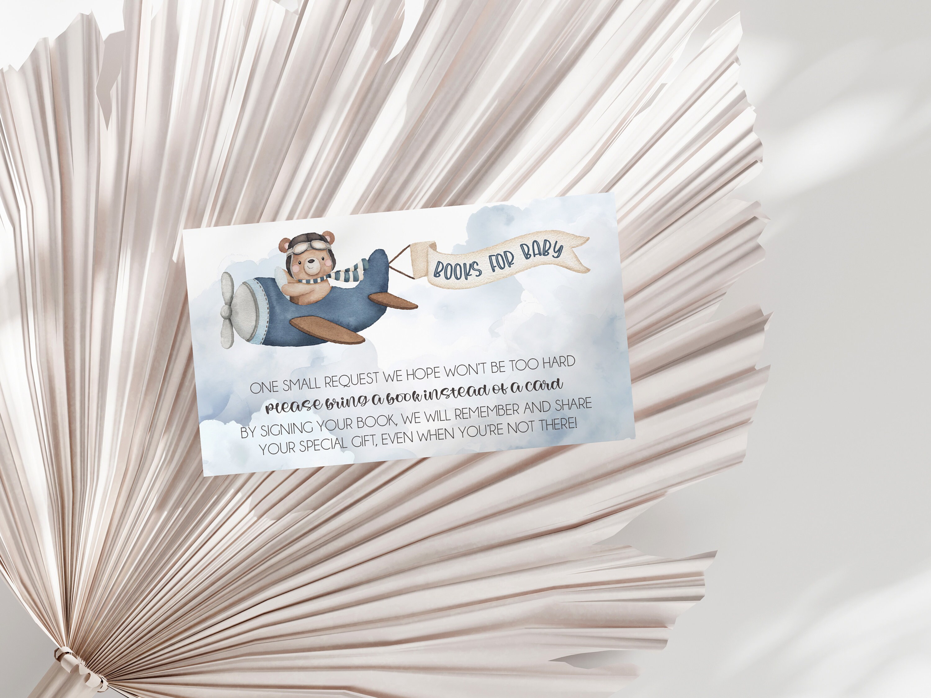 Editable Blue Bear Books for Baby Insert Digital Download | Request ...