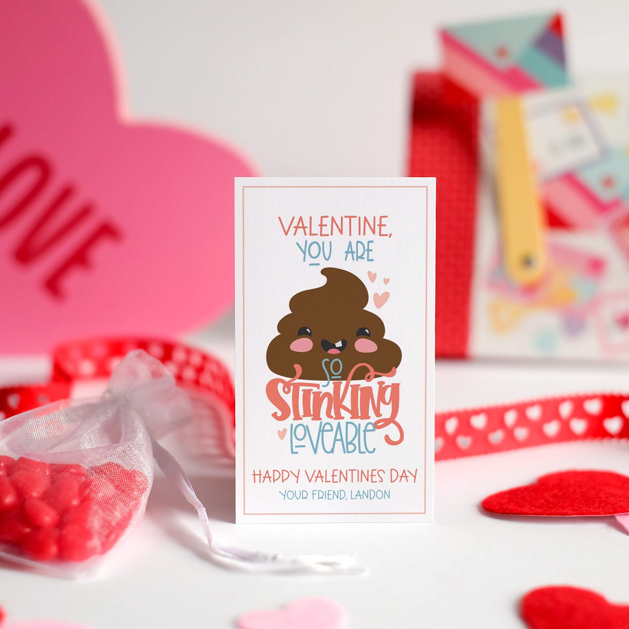 Editable so Stinking Cute Valentines Day Tag for Kids | Classroom ...