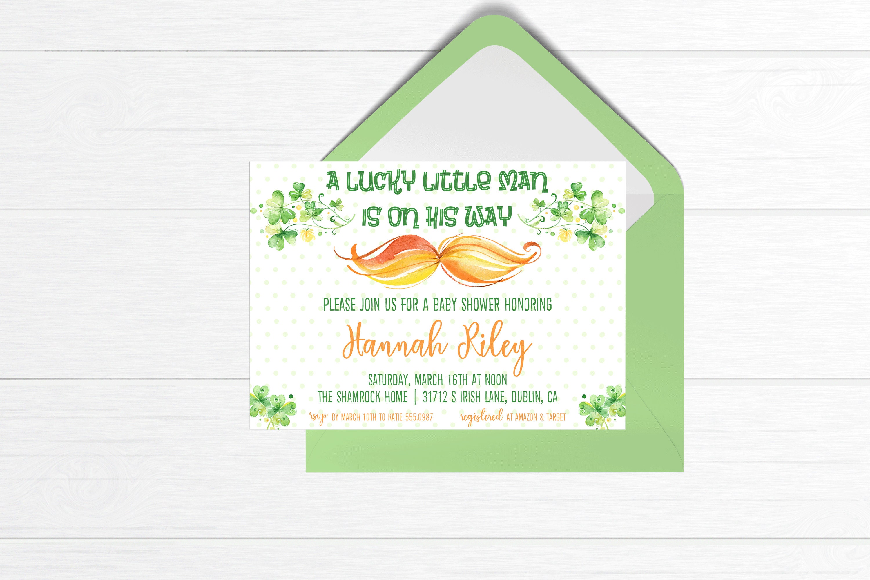 Editable Mustache Baby Shower Invitation Boy Instant Download ...