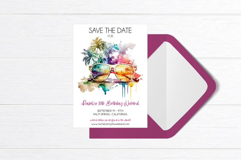Editable Destination Birthday Invitation Girls Retreat - Etsy