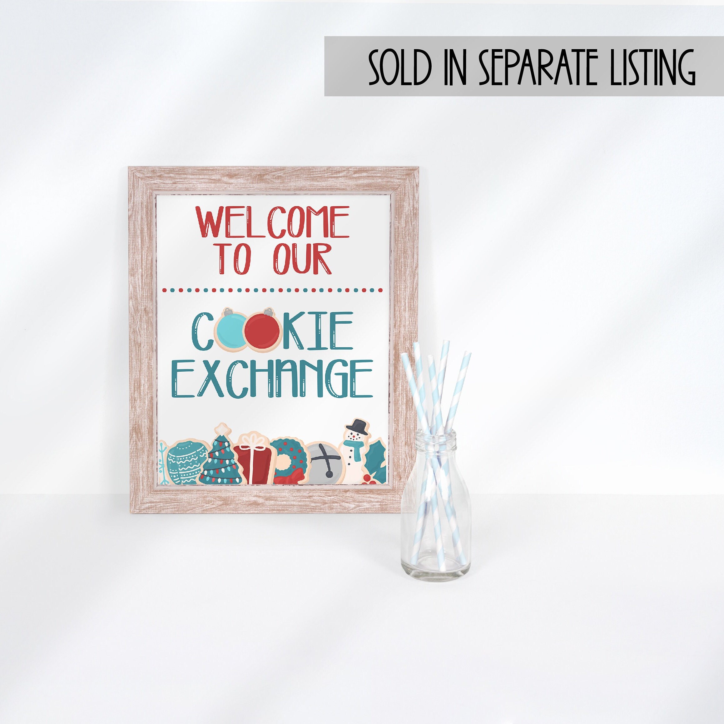 Editable Red and Blue Cookie Exchange Voting Ballots | Holiday Cookie ...