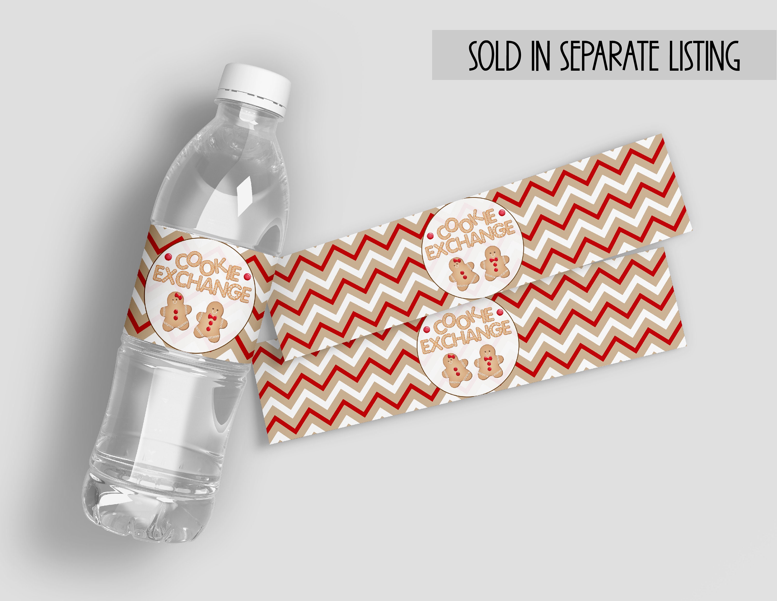Editable Gingerbread Food Labels for Holiday Cookie Exchange ...