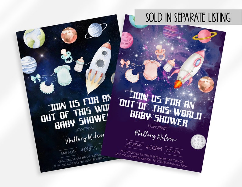Editable Outer Space Birthday Invitation for Boys Astronaut Invitation ...