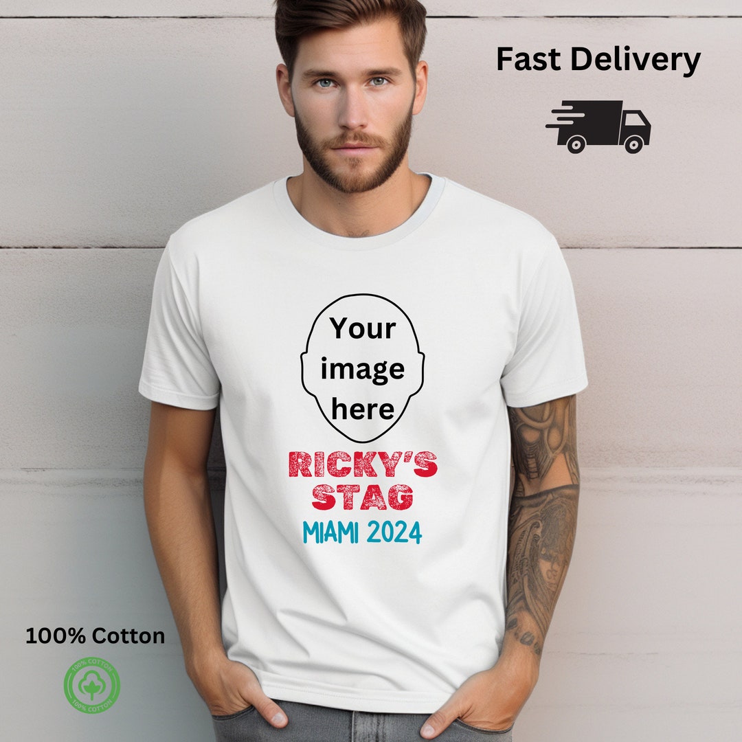 Personalised Custom Photo T Shirt, Personalised Stag T Shirt, Stag Do ...