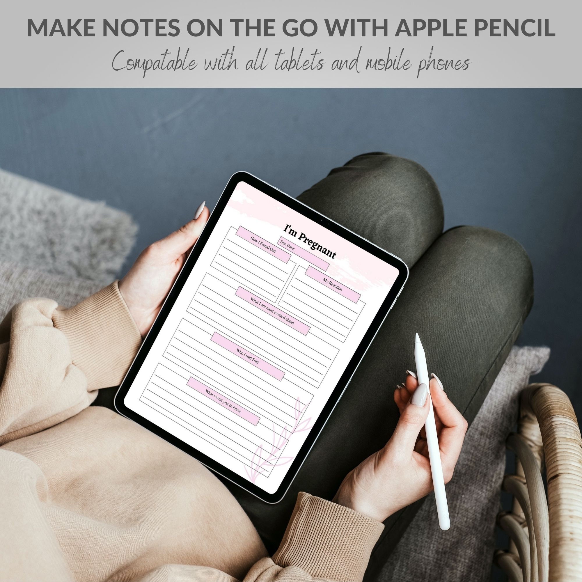 Boho Printable Pregnancy Planner Pregnancy Journal, Printable Birth ...