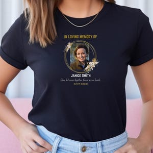 Customised in Loving Memory T-shirts, Memorial Loss Shirts, Custom ...