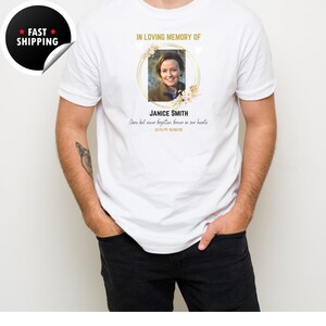 Customised in Loving Memory T-shirts, Memorial Loss Shirts, Custom ...