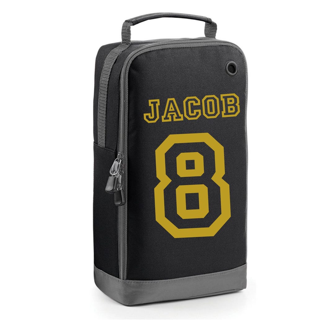 Personalised Football Boot Bag – Custom Name & Number, Sports Gift - Etsy
