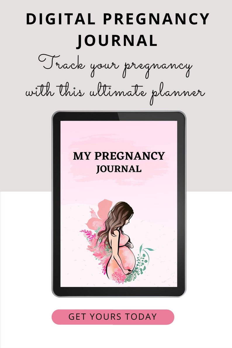 Boho Printable Pregnancy Planner Pregnancy Journal, Printable Birth ...