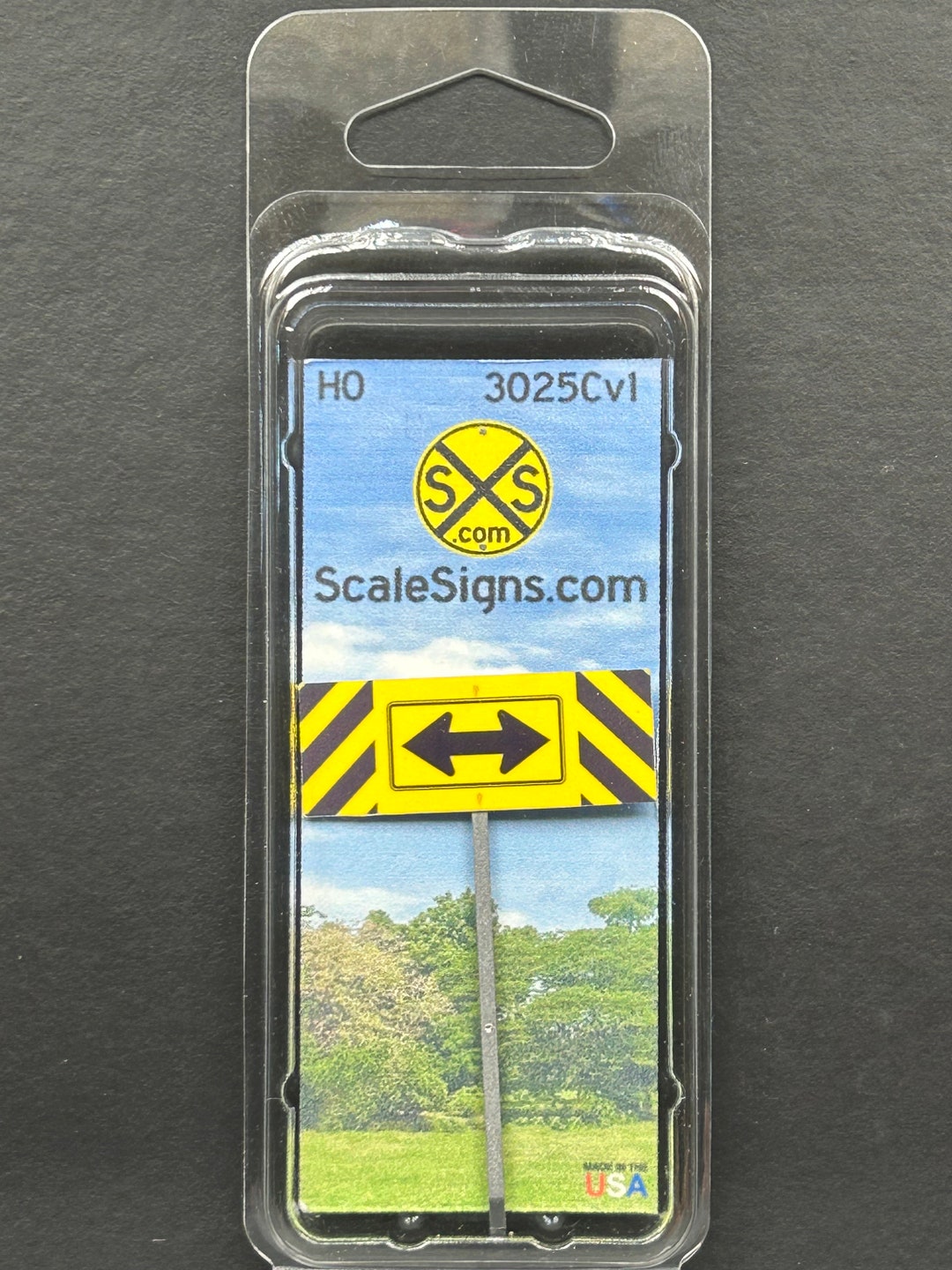 HO-3000-025-01-C / 1:87 HO Scale Street Sign "double Arrows" - Etsy