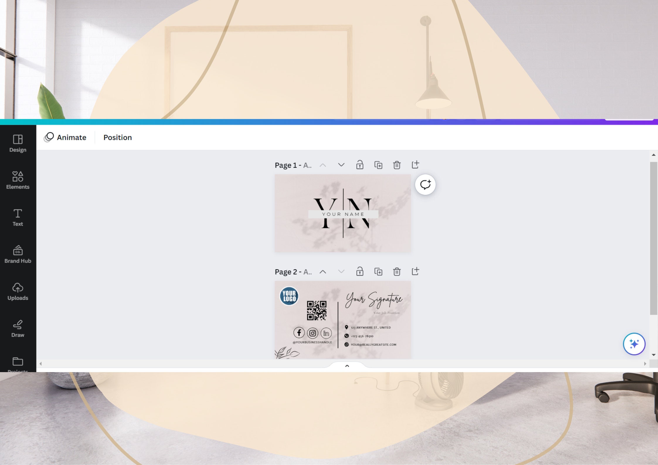 Editable Business Personal Card Digital/physical - Etsy