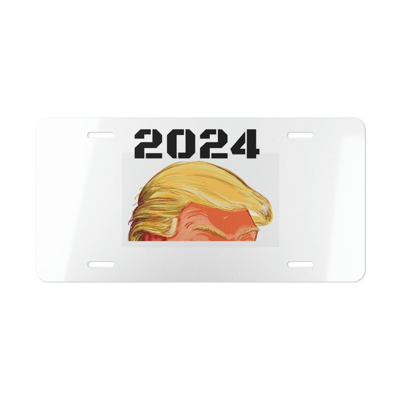 Donald Trump 2024 Vanity Plate - Etsy