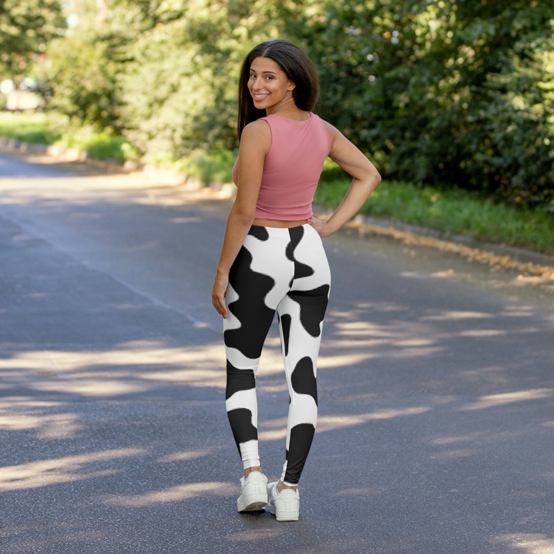 Cow Girl Print Womens Spandex Leggings Etsy