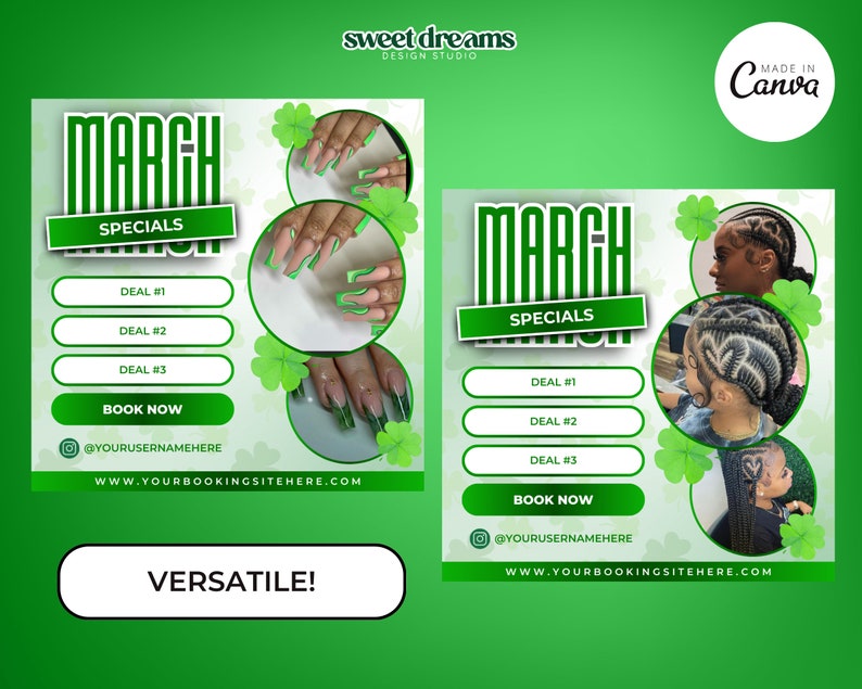 March Booking Flyer March Books St. Patrick Day Flyer Book Now Flyer ...