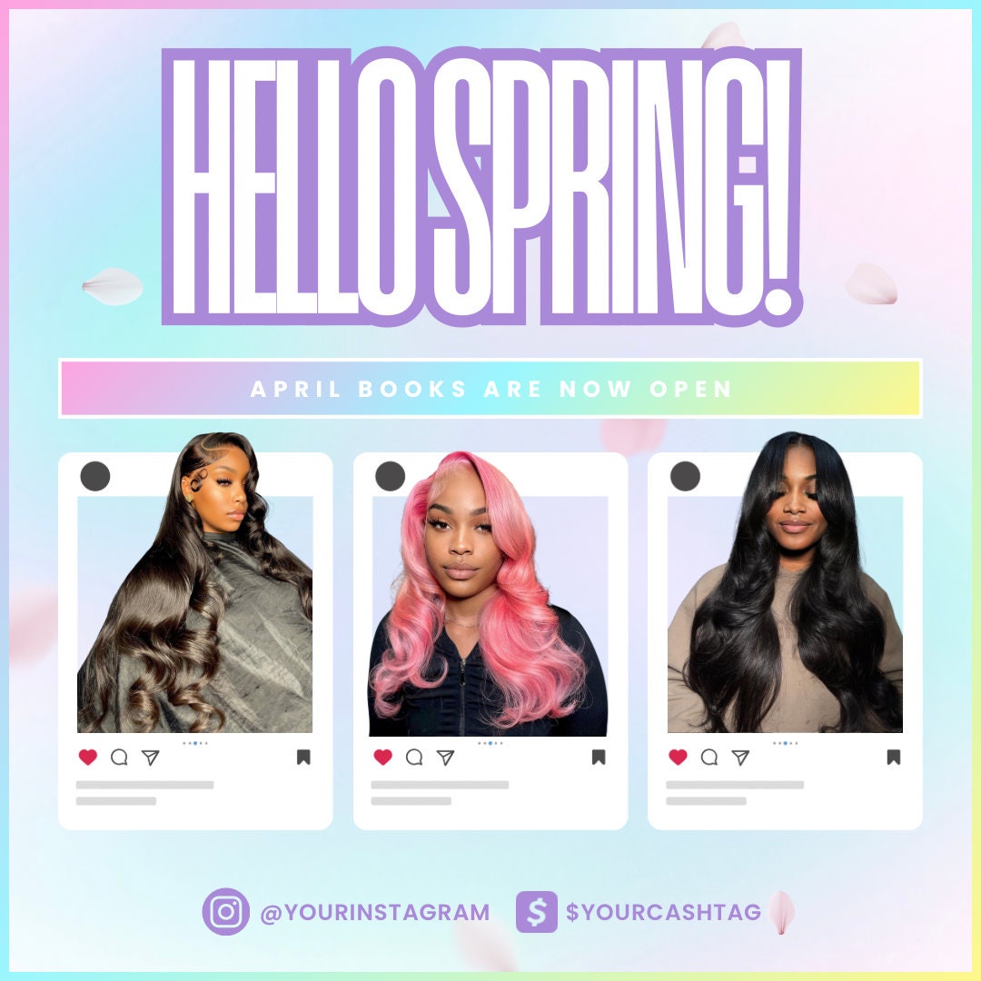 March Booking Flyer, Now Booking March, April Booking Flyer, St ...