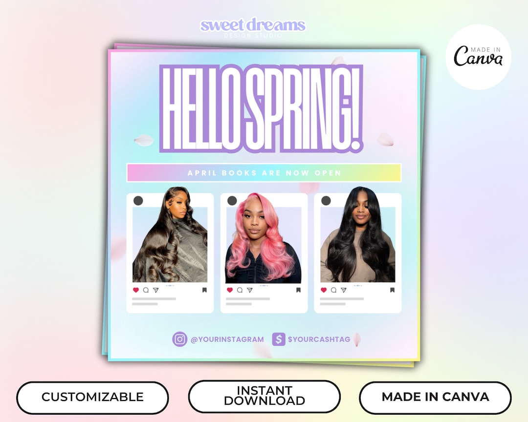 March Booking Flyer, Now Booking March, April Booking Flyer, St ...