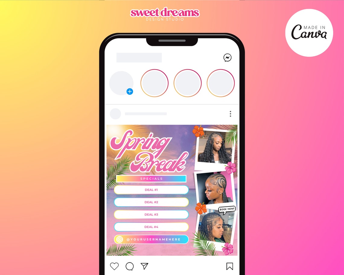 Spring Booking Flyer, Now Booking March, April Booking Flyer, Spring ...