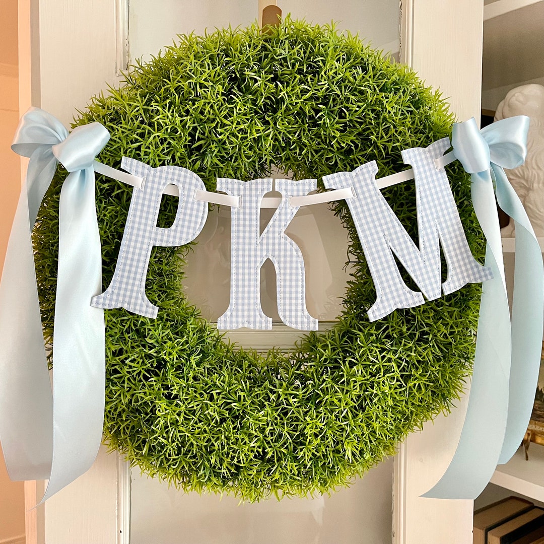 Baby Initials Banner - Etsy