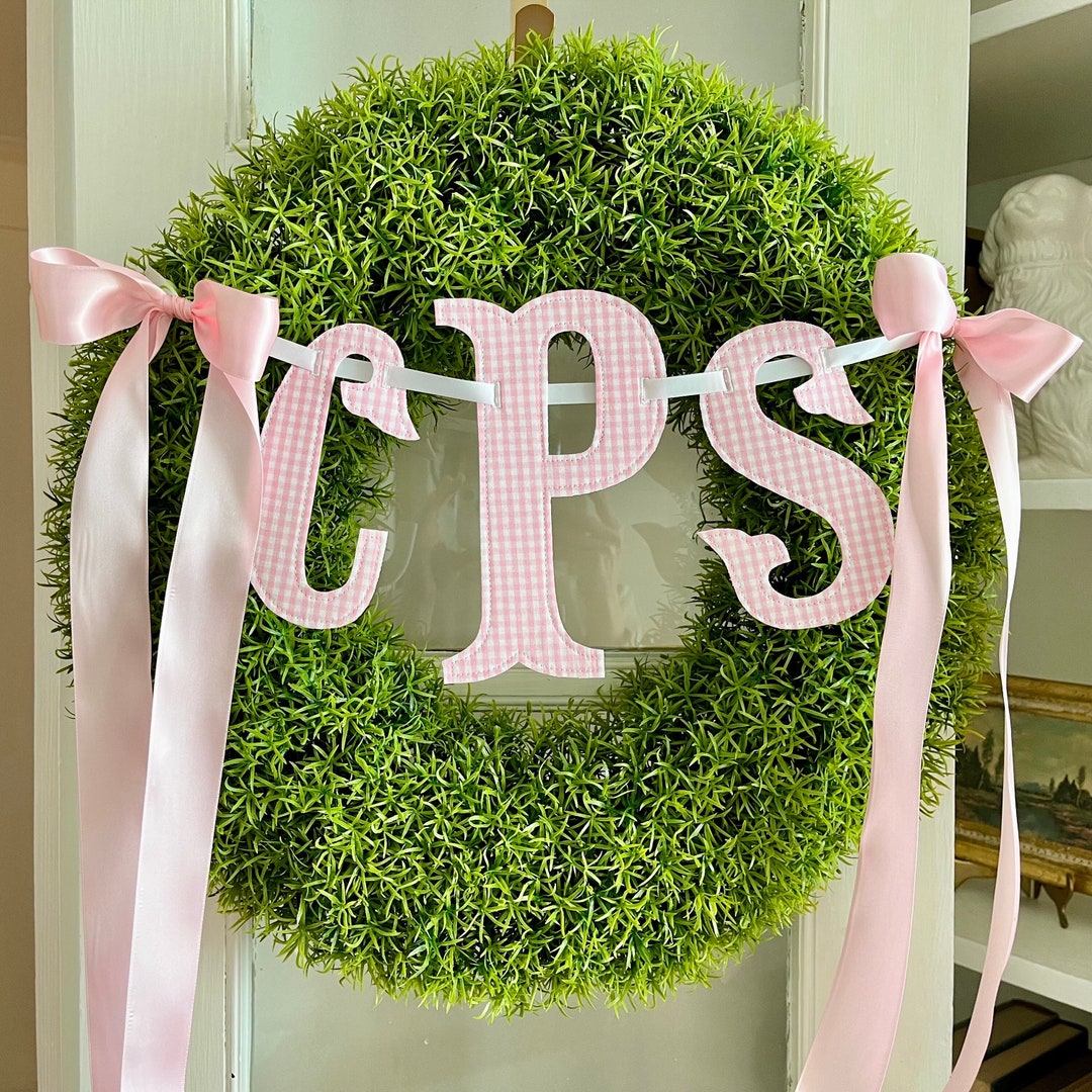 Baby Monogram Banner - Etsy