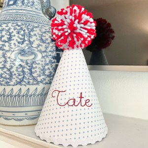 Embroidered Name Birthday Hat - Etsy