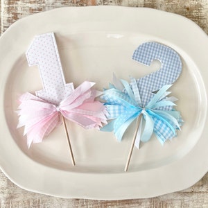 Birthday Number Cake Topper - Etsy