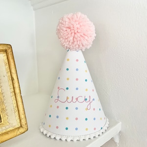 Embroidered Name Birthday Hat - Etsy