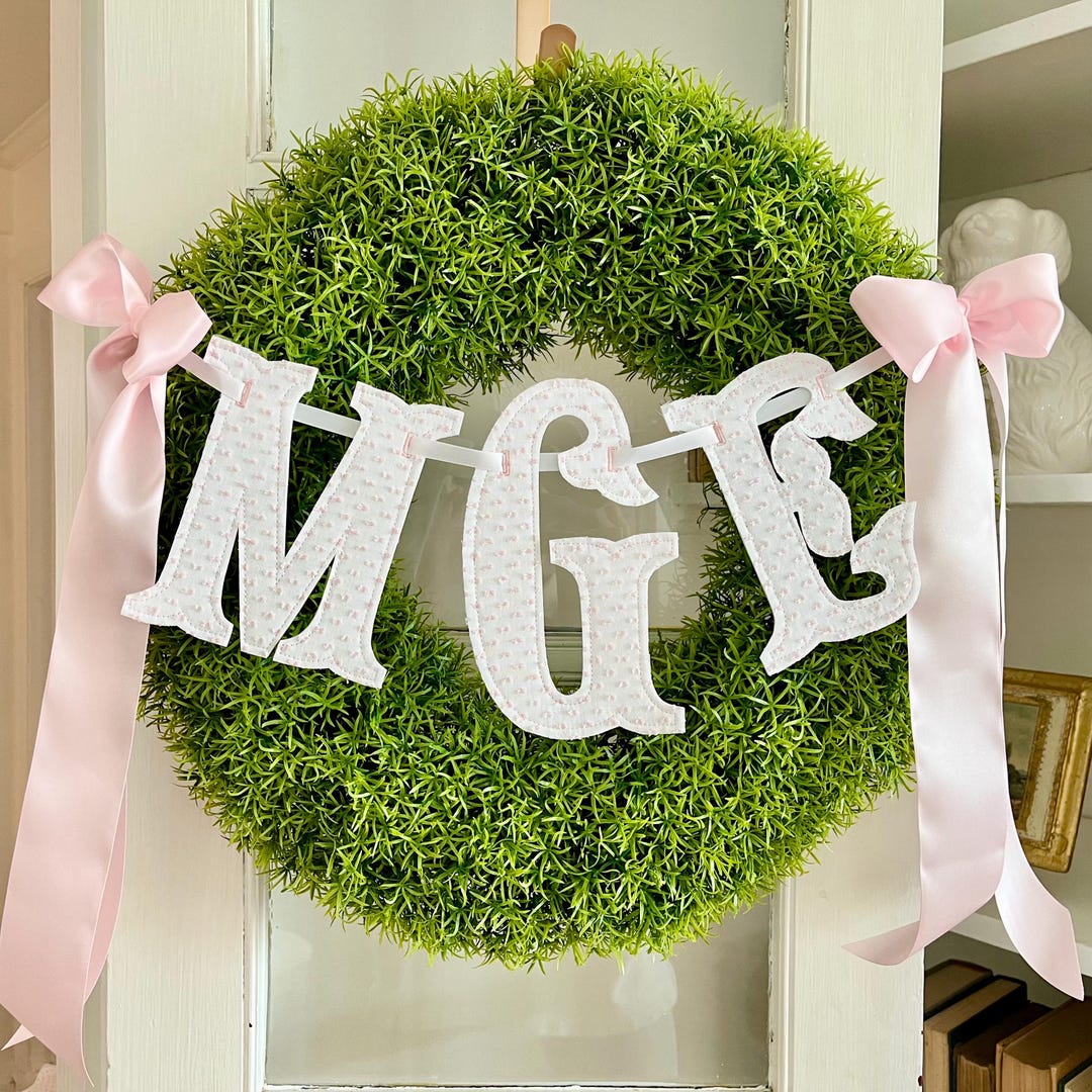 Baby Monogram Banner - Etsy