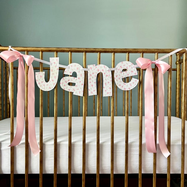 Baby Name Banner - Etsy